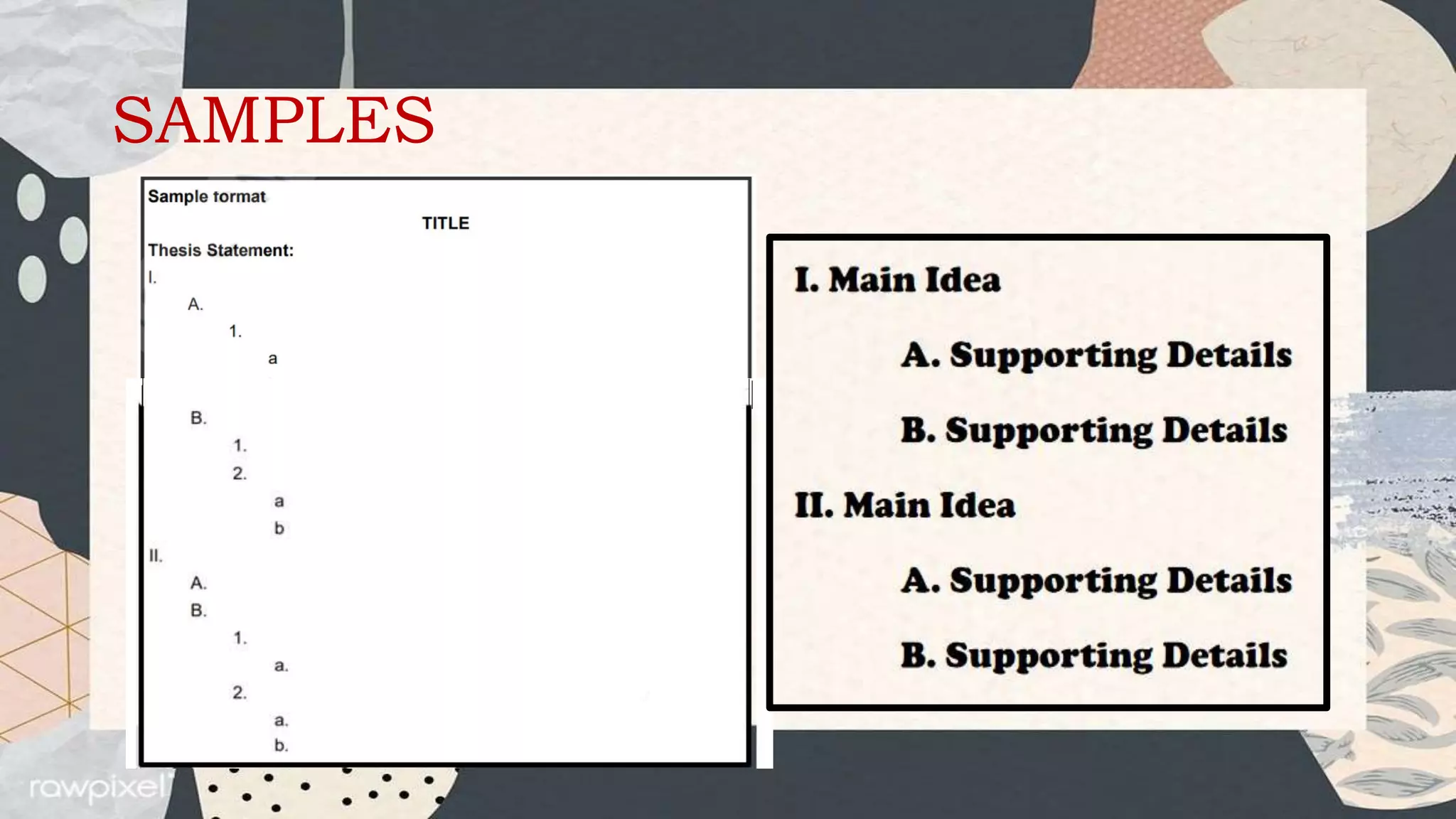 Thesis statement and reading outline | PPTX