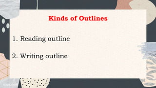 Thesis statement and reading outline | PPTX