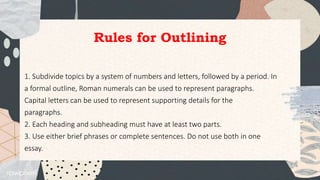 Thesis statement and reading outline | PPTX