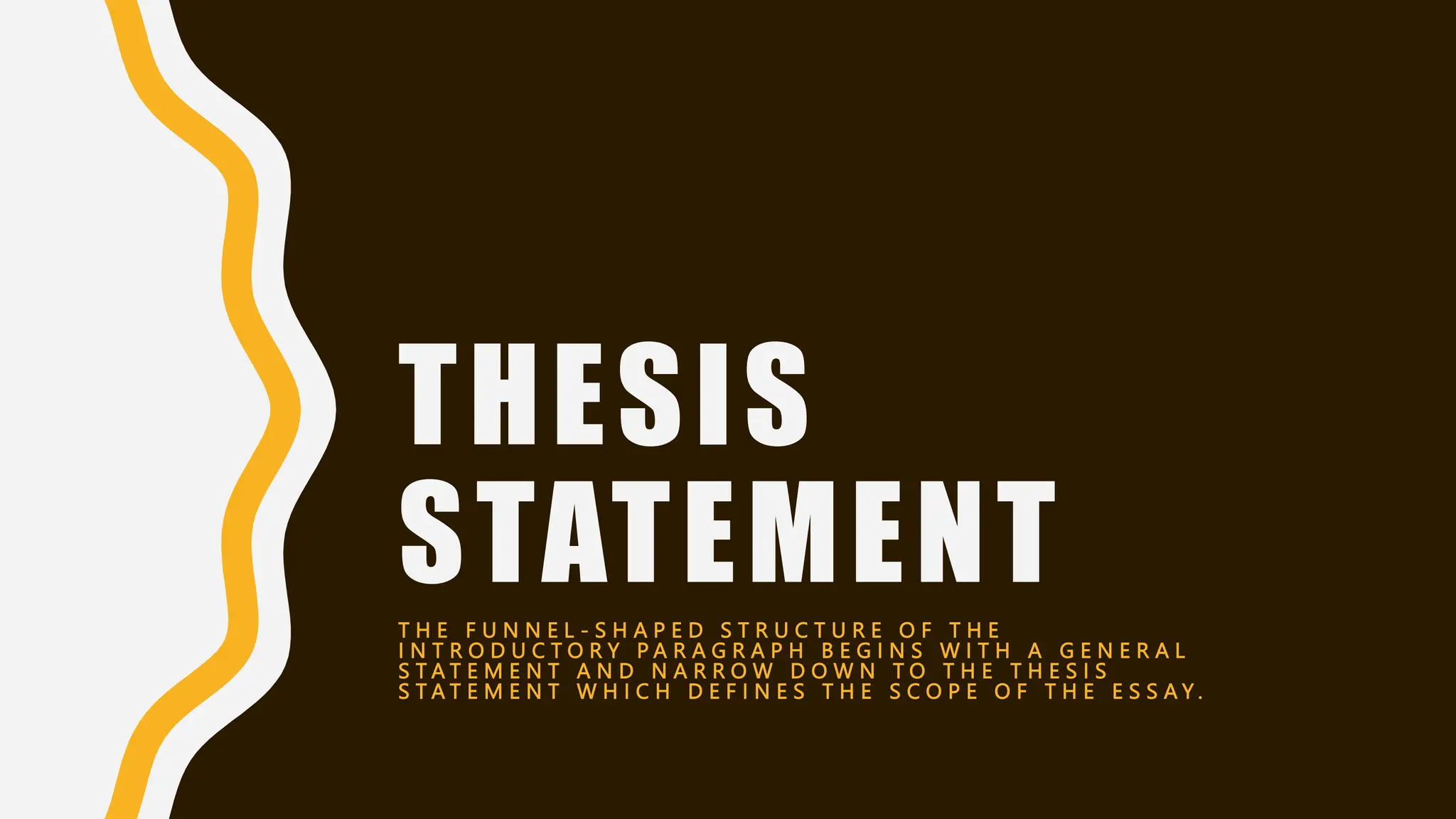 Simple way of writing Thesis statement and topic sentence.pptx