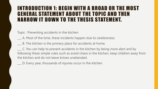 Simple way of writing Thesis statement and topic sentence.pptx