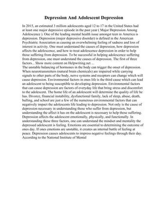 Thesis Statement For Analytical Essay | PDF