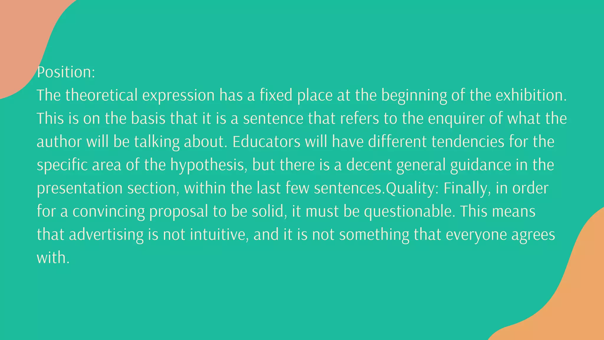 Thesis Statement Formats Types Of Thesis PPT