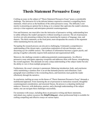 Thesis Statement Persuasive Essay.pdf