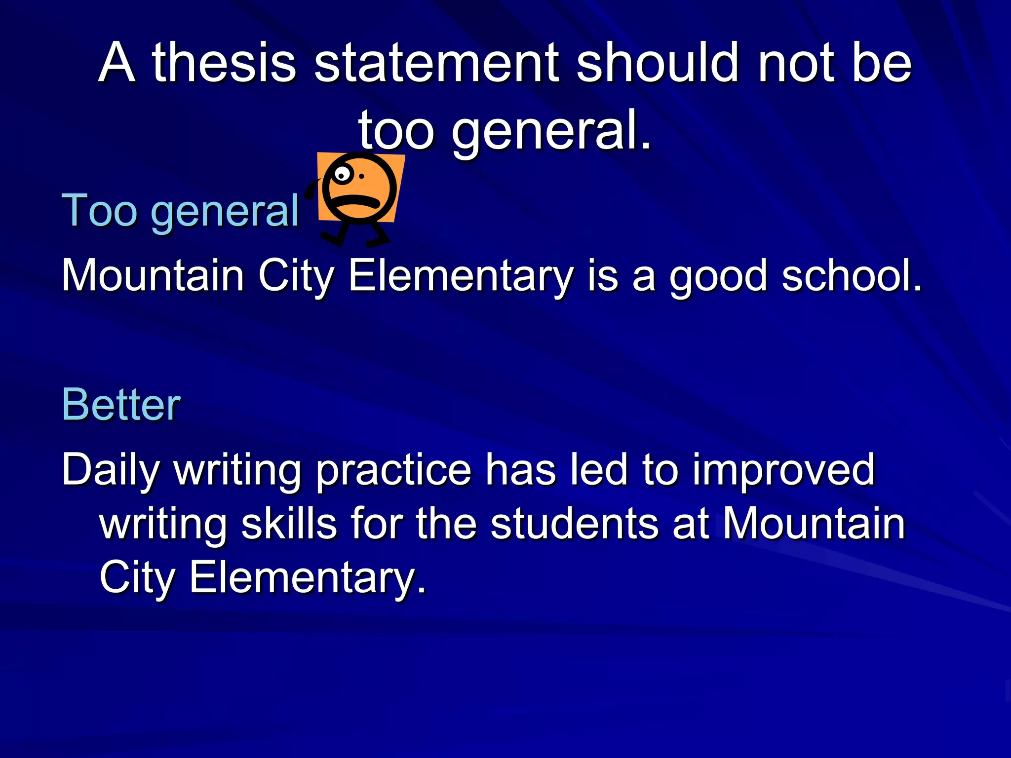 Thesis statement ppt | PPTX
