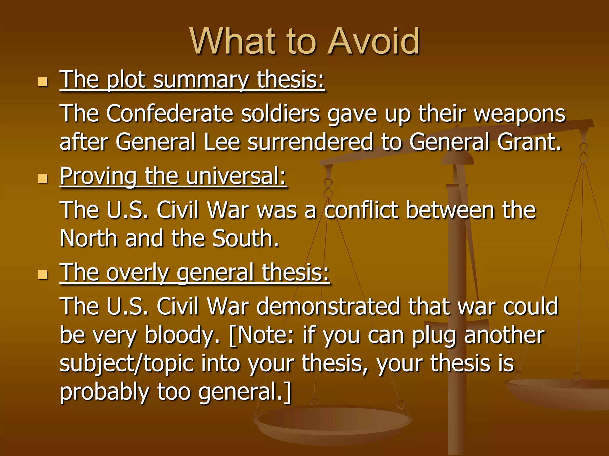 Thesis Statement Presentation | PPTX