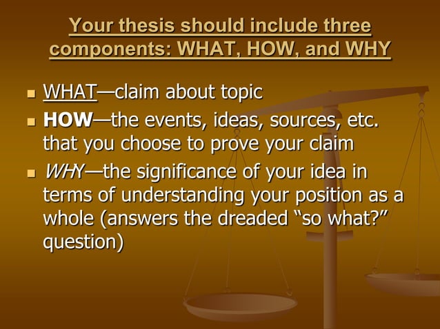 Thesis Statement Presentation | PPTX