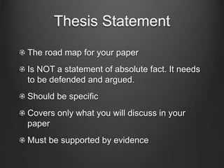 Thesis statements | PPTX