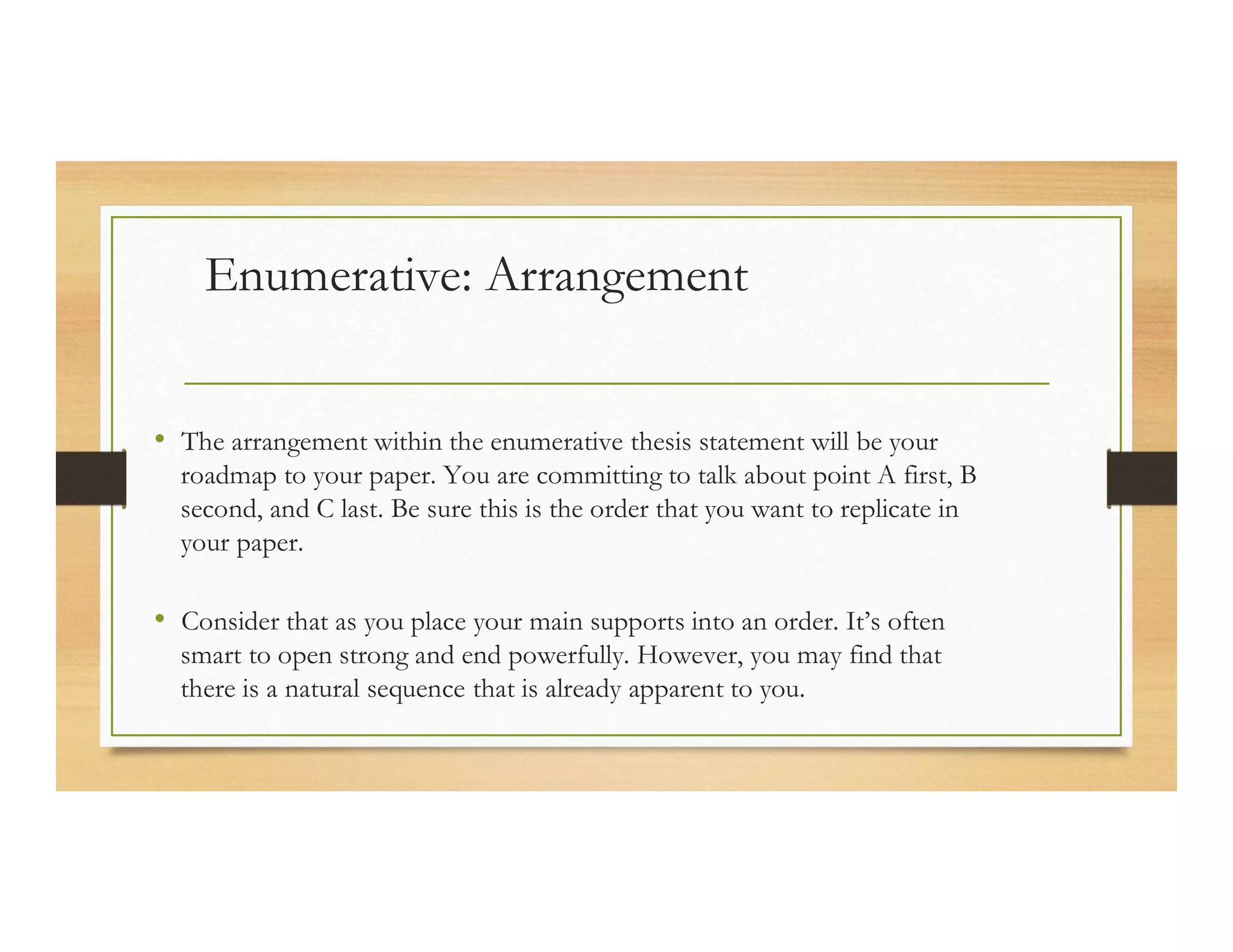 Thesis Statement Construction | PDF