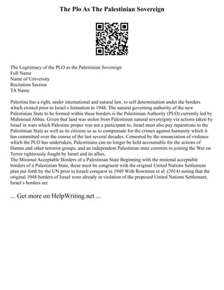 Thesis Statements And Controlling Ideas - Writing | PDF