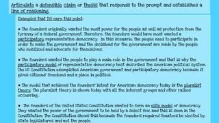 Thesis statements in Government.pptx | Civic affairs | Politics