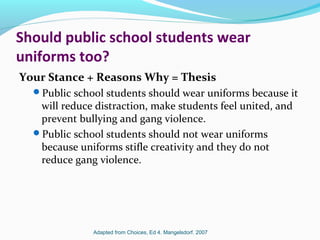 Thesis Statements | PPT