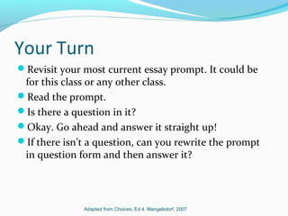 Thesis Statements | PPT