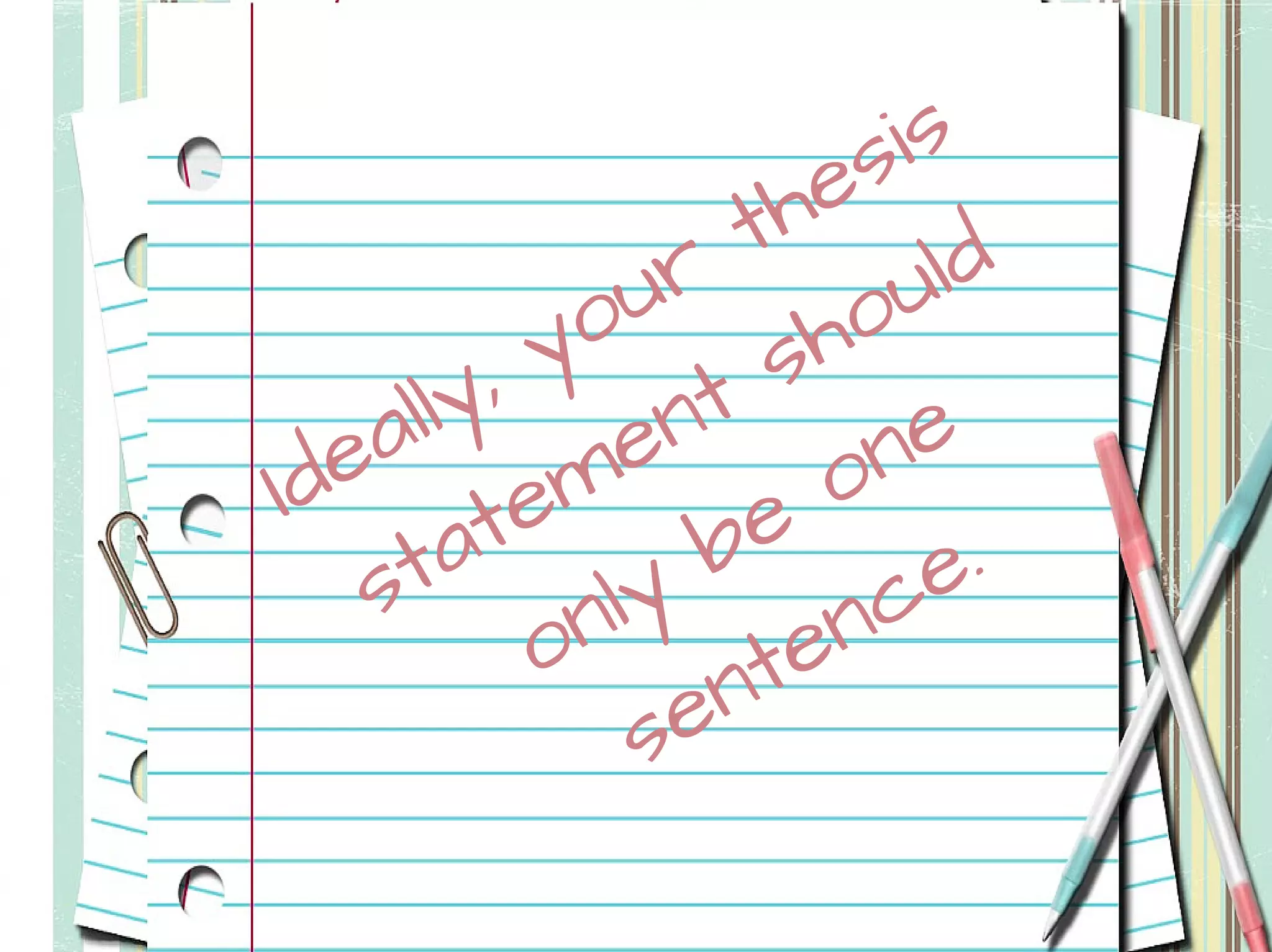 Thesis statement workshop | PPT