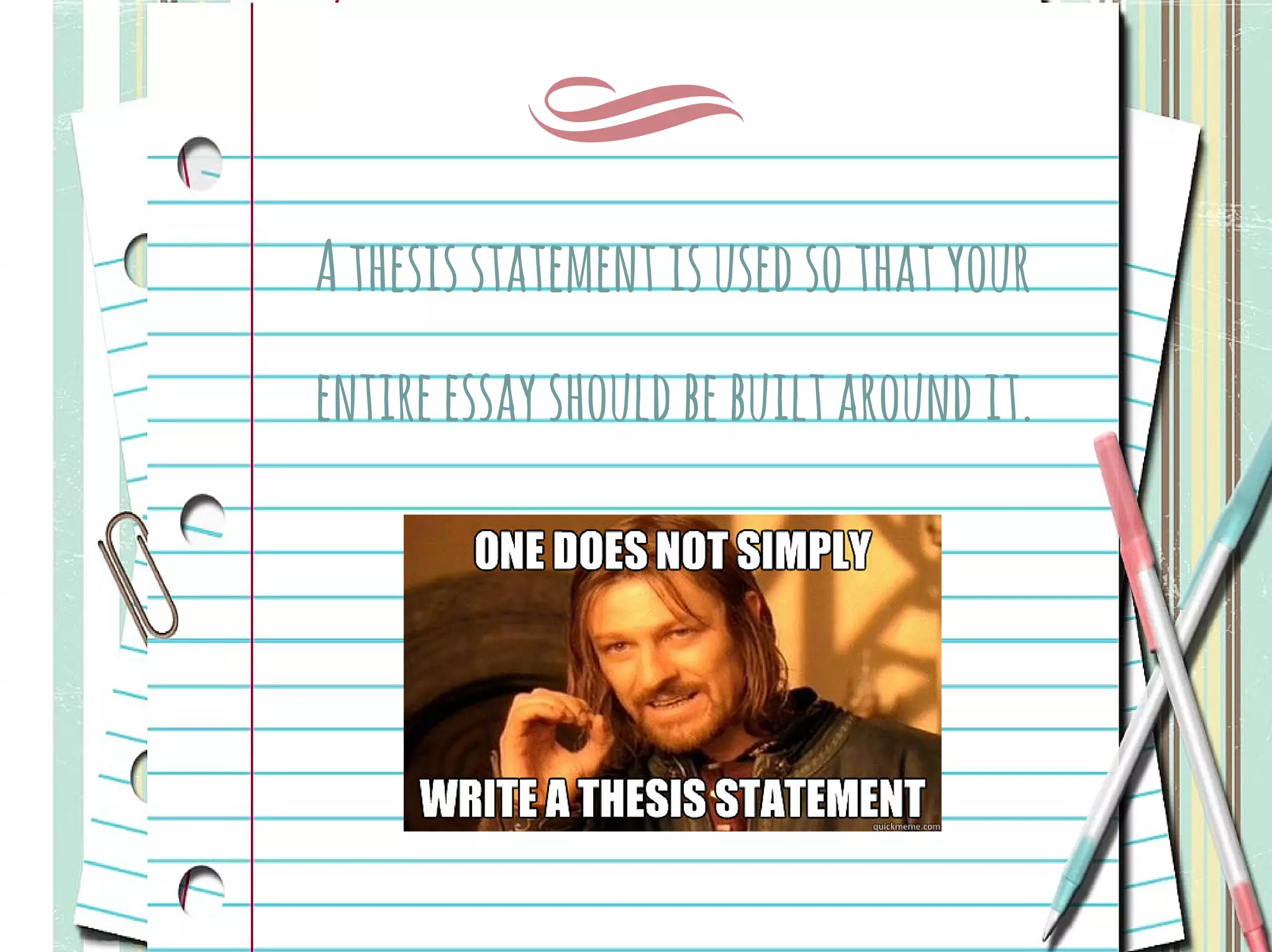 Thesis statement workshop | PPT