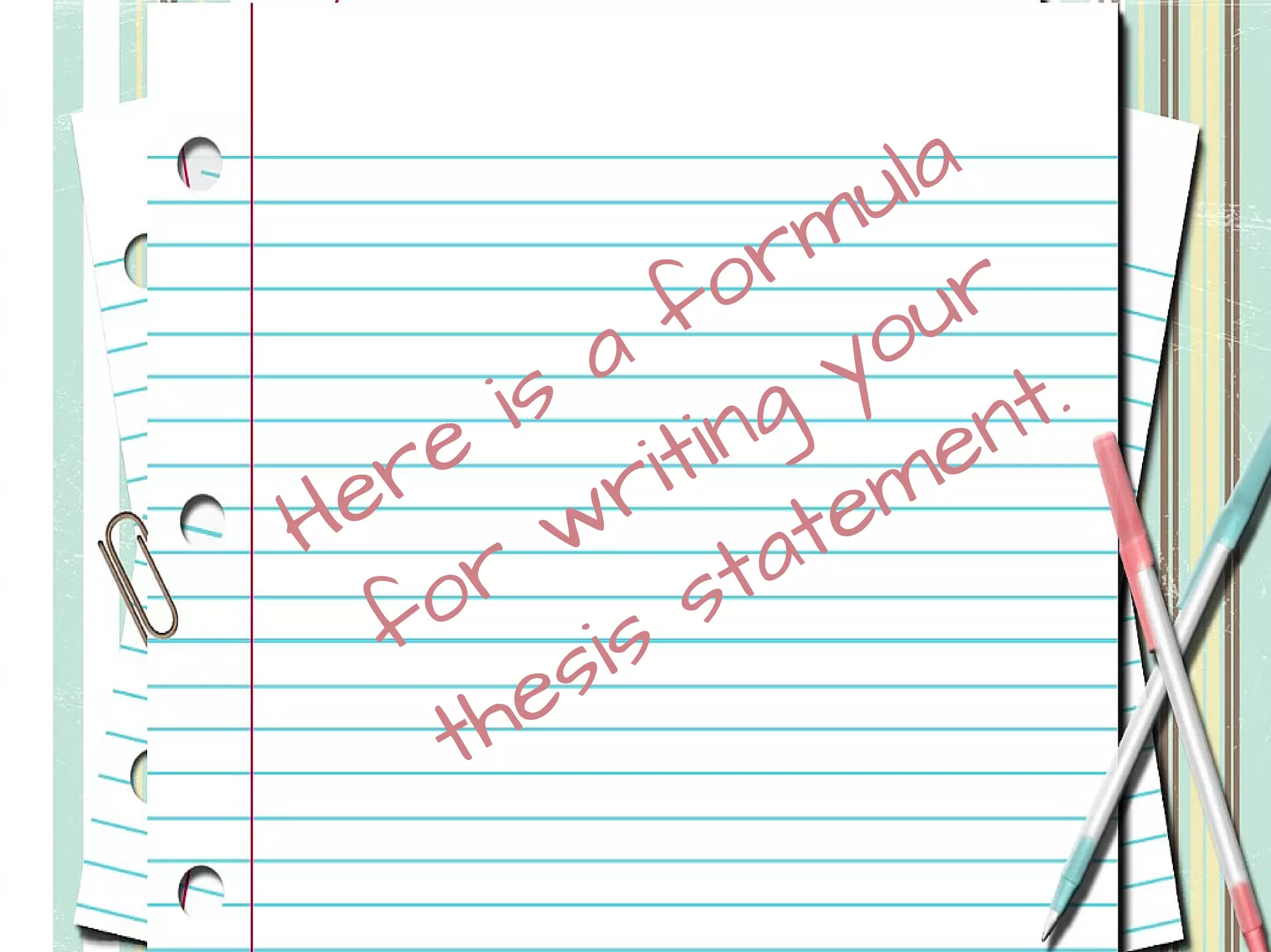 Thesis statement workshop | PPT