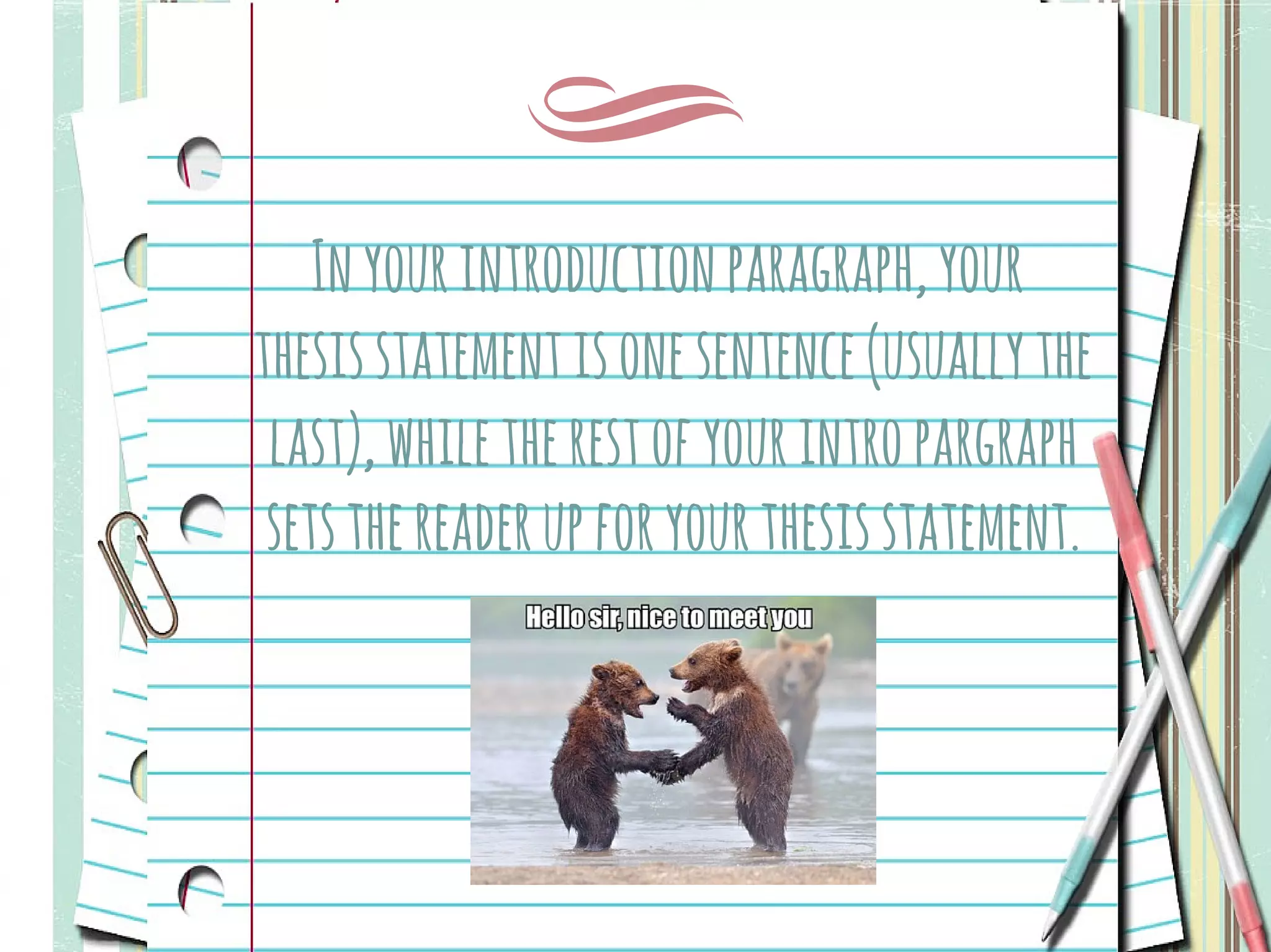 Thesis statement workshop | PPT