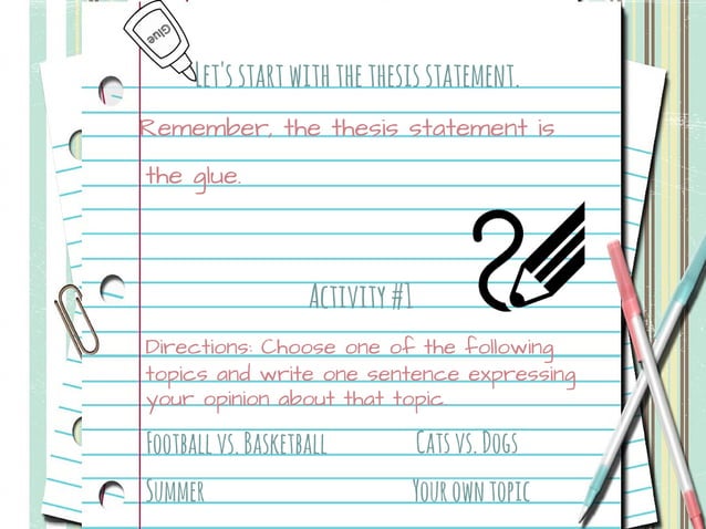 Thesis statement workshop | PPT