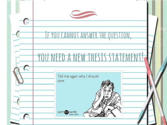 Thesis statement workshop | PPT