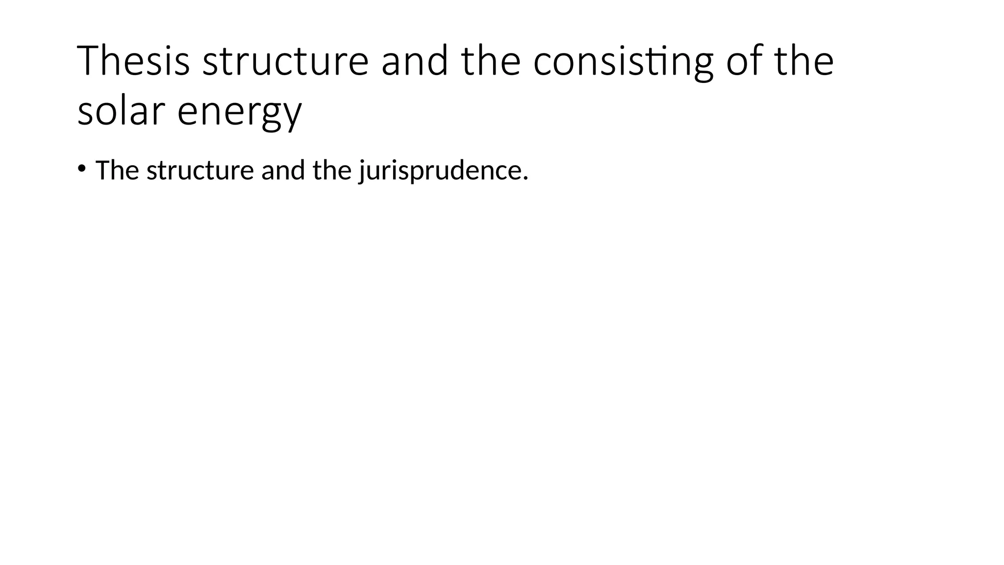 Thesis structure based on research methodology | PPTX
