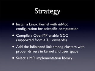 Parallel and Distributed Computing on Low Latency Clusters | PPT | Free Download