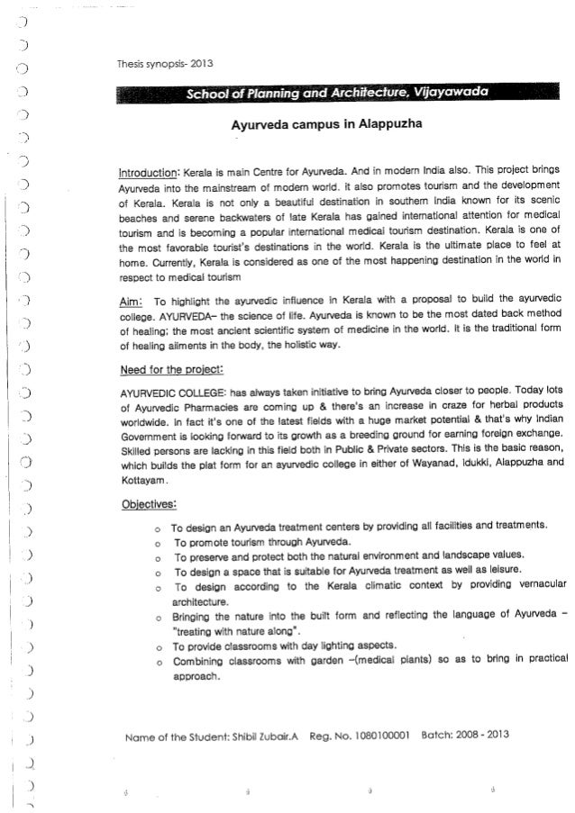 Thesis synopsis | PDF