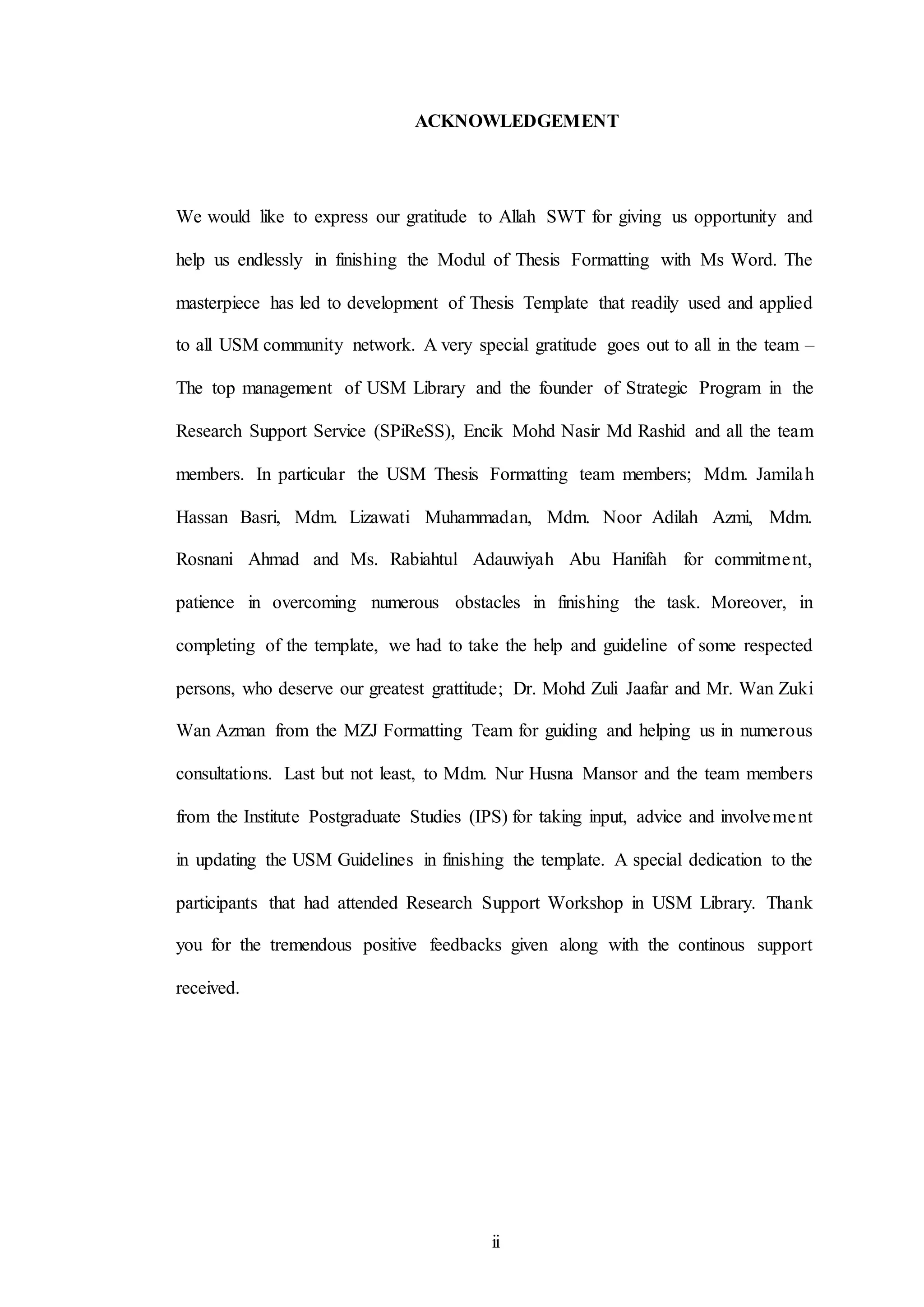 Thesis template v1.3 usm library | DOTX