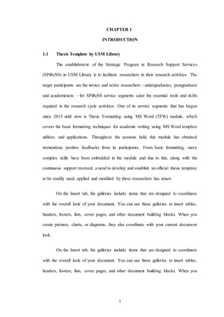 Thesis template v1.3 usm library | DOTX
