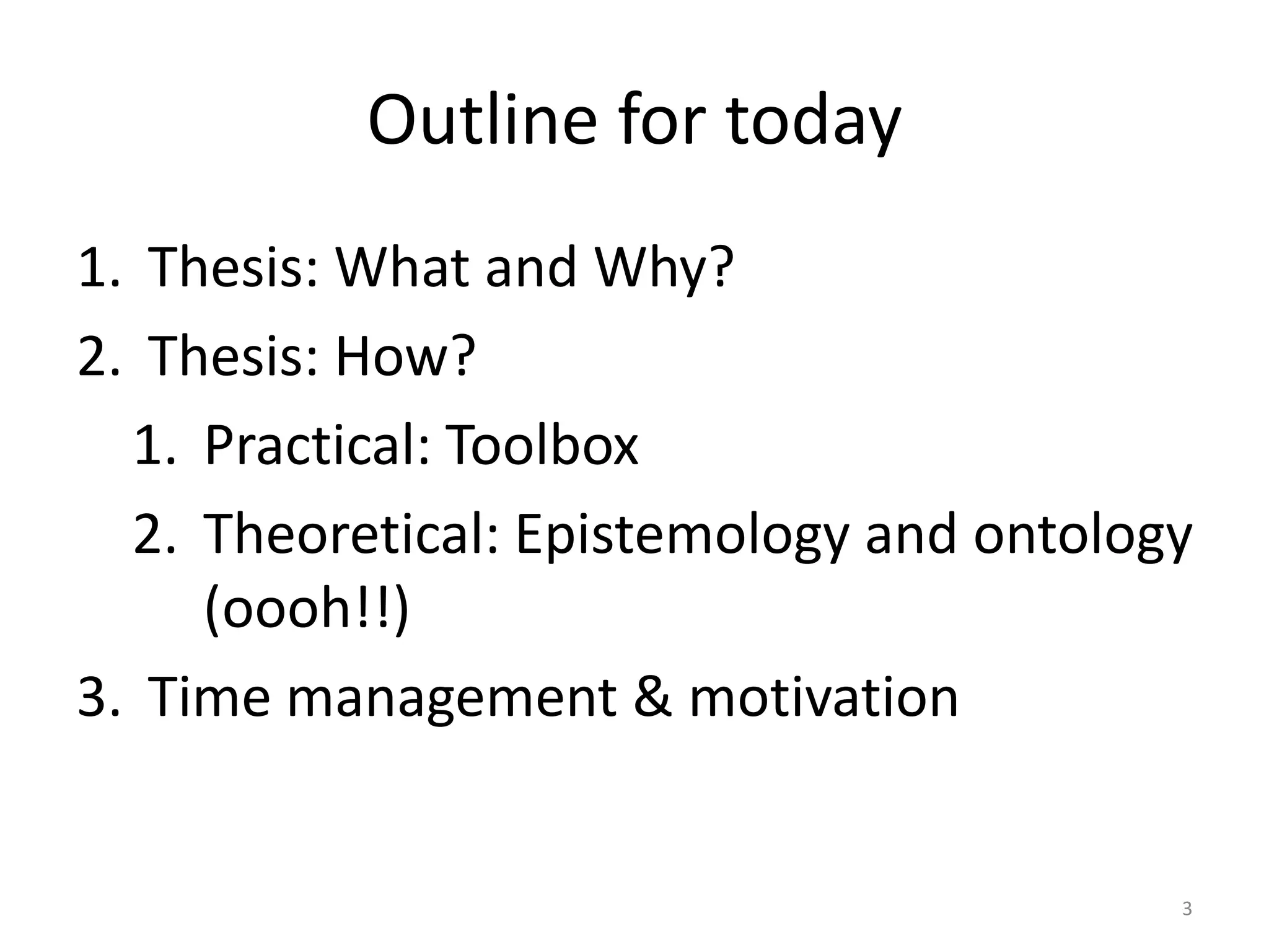 The Thesis Toolbox: Research Design for Academic Writing | PPTX