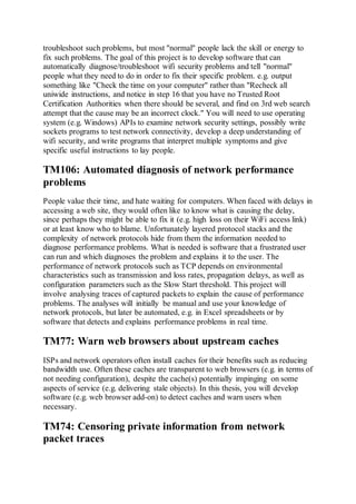 Thesis topics in networking | PDF