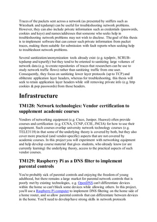 Thesis topics in networking | PDF