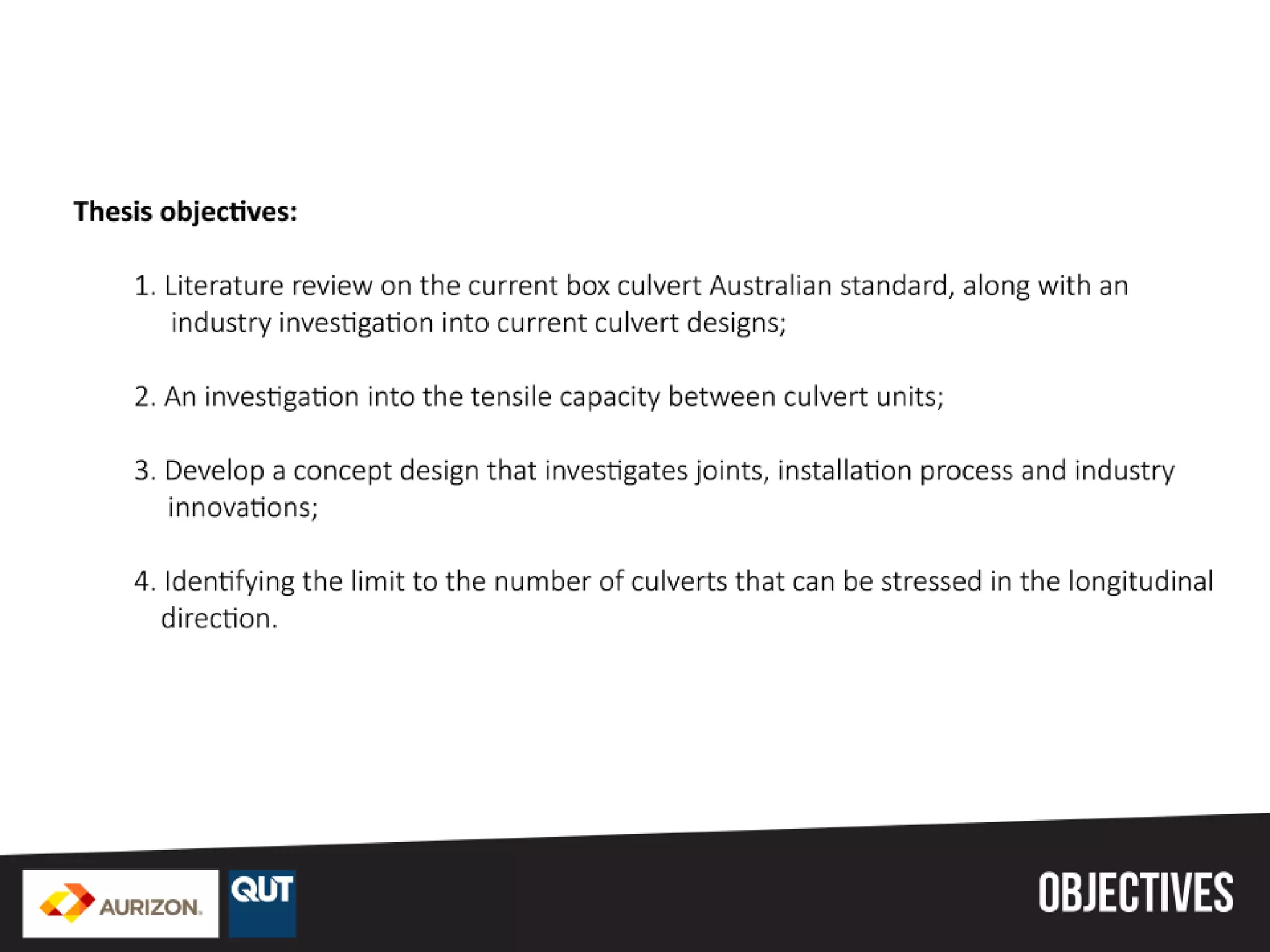 Square Pipe Culvert Investigation for Rail Applications for Aurizon | PPTX