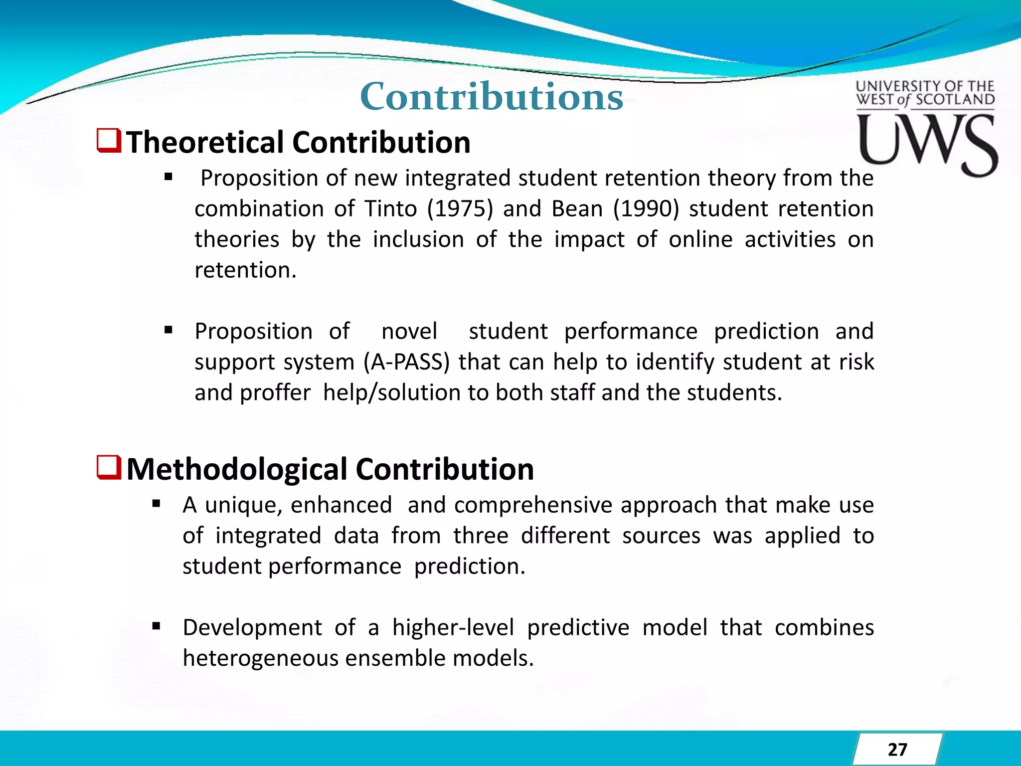 Predicting student performance using aggregated data sources | PPT Predicting student performance using aggregated data sources | PPT