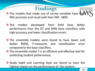 Predicting student performance using aggregated data sources | PDF