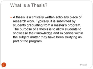 Thesis vs Dissertation.pptx