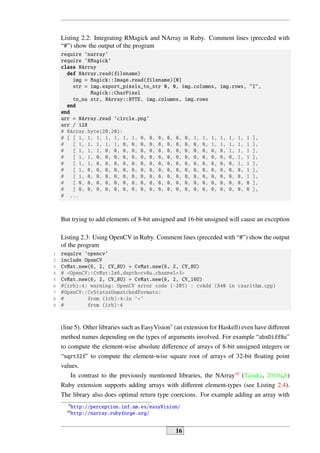 Efficient implementations of machine vision algorithms using a dynamically typed programming ...