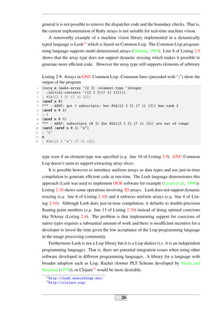 Efficient implementations of machine vision algorithms using a dynamically typed programming ...