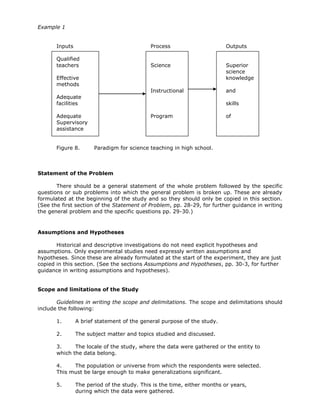 Research Paradigm Examples Thesis
