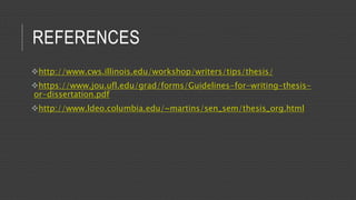 Thesis writing | PPT