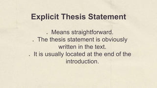 English for Academic Thesis Writing and ANalyzing | PPTX | Crime