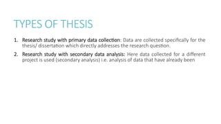 Thesis writing ppt about the biostatstaticd | PPTX