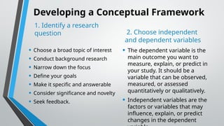 How to make Conceptual Framework and Significance of the Study. | PPTX