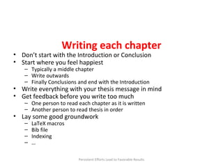 Thesis writing | PPT