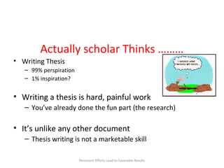 Thesis writing | PPT