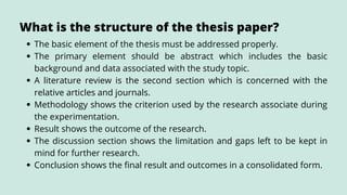 Thesis writing help | PPT