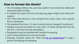 Thesis writing help | PPT