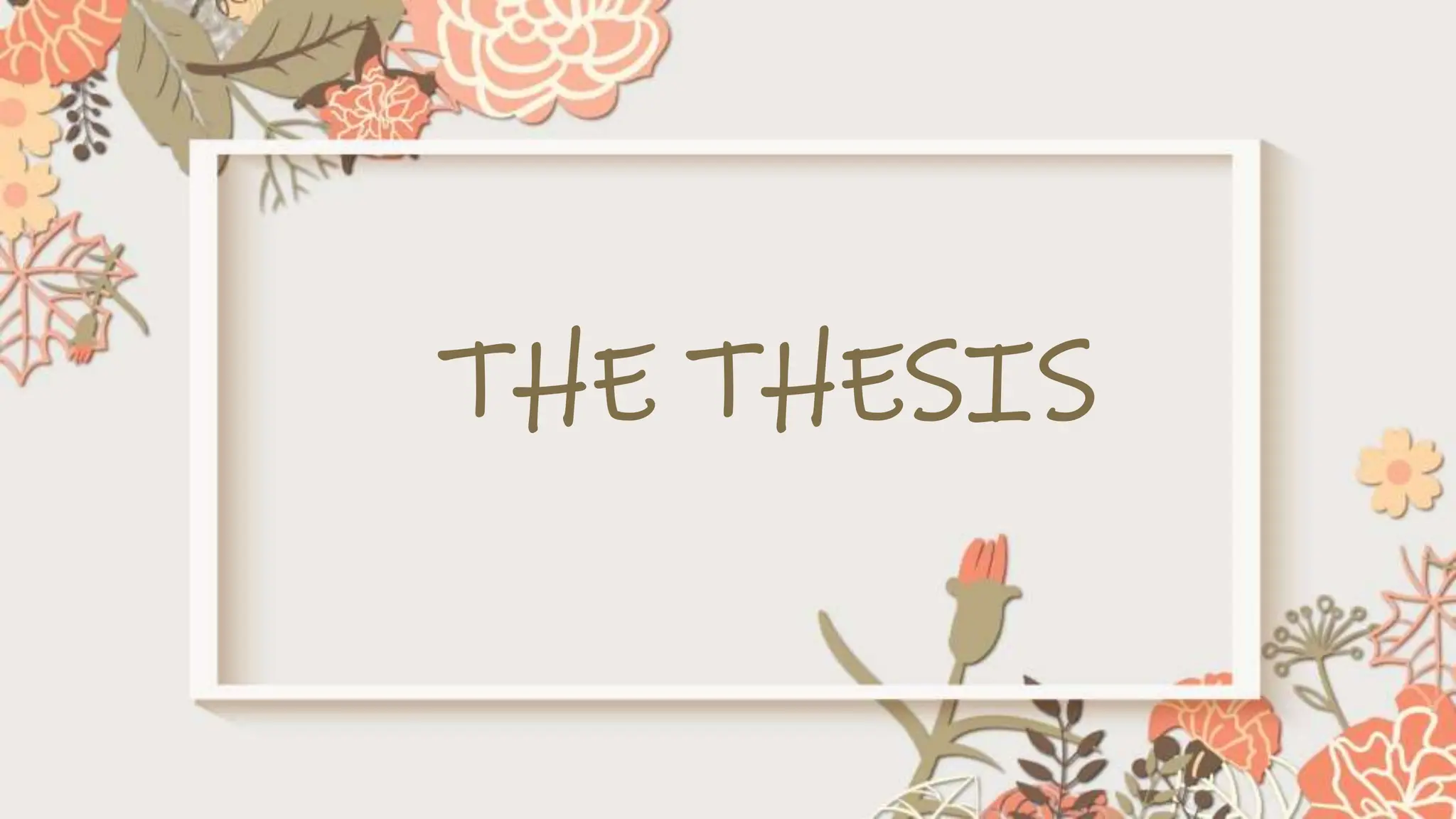 Thesis Writing Lecture.pptx guide for thesis writing | PPT