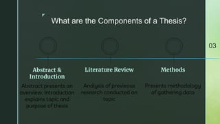 Thesis Writing Tips | PPTX