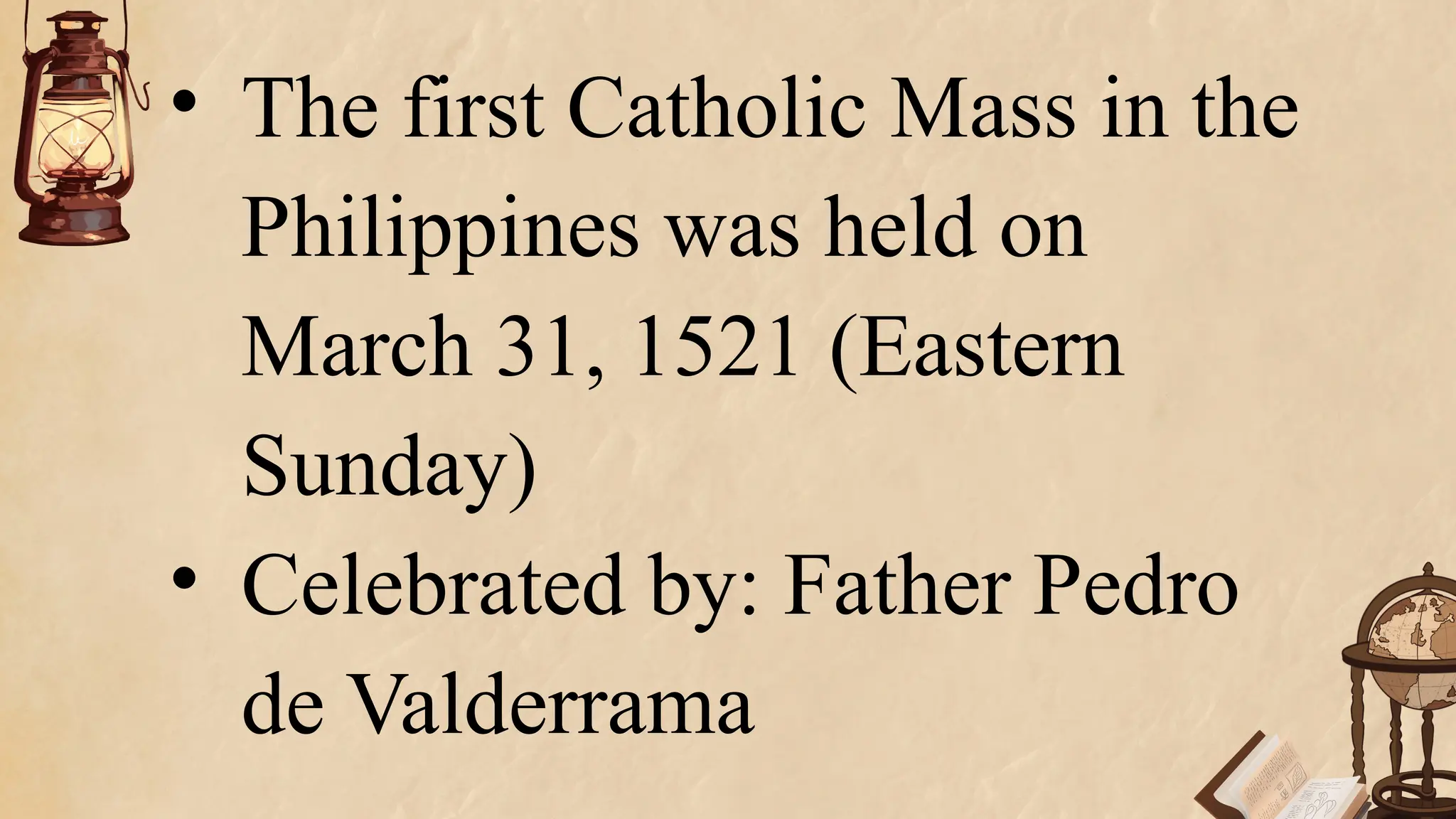 The Site of The First Mass by RM Fernando | PPTX