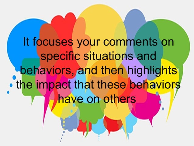 The situation behavior - impact | PPT